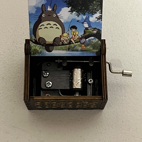 Unbranded | Accents | Totoro Tree Hand Crank Wooden Music Box Black ...